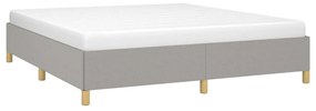 Box spring postel světle šedá 160x200 cm textil,  3120969