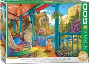 EUROGRAPHICS Puzzle Hamaka s výhledem XL / 500 dílků / extra velké díl