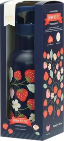 A Little Lovely Company - nerezová lahev na pití, 350 ml  - jahody