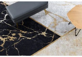 MIRO 52103.801 mycí kobereček Mramor, geometrická protiskluz zlatý velikost 160x220 cm | krásné koberce cz