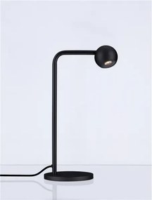 LED černá stolní lampa Sfera