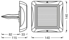Ledvance - LED Solární lampa ENDURA STYLE SOLAR LED/1,2W/3,7V IP65