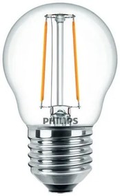 LED žárovka E27 Philips P45 Classic Filament 2W (25W) teplá bílá (2700K)