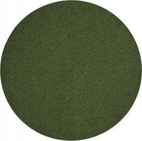 200x200 (průměr) kruh Kusový koberec Braided 105554 Green kruh – na ven i n