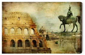 Obraz Slavná Místa V Římě Nedostatek Nedostatek Přírodní plátno 40x30
