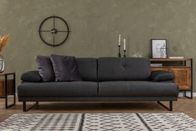 Hanah Home Třímístná pohovka MUSTANG antracitová 560ARE1355