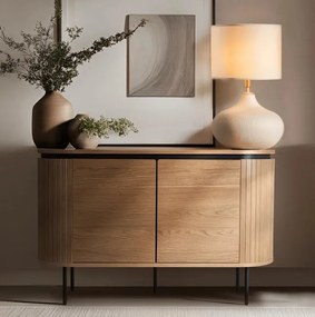 Designová komoda Lulea v dubovém vzhledu 120cm