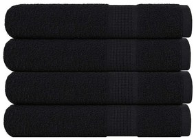 Saunové osušky FROGN 4 ks černé 80x200 cm 360 g/m² 136960