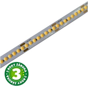 Prémiový LED pásek 24V DCOB 12W/m, 1200lm/m, voděodolný, studená, délka 10m, 3 roky