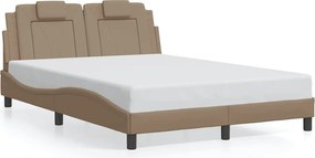 Rám postele Viana bez matrace cappuccino 120x200 cm umělá kůže 3208086