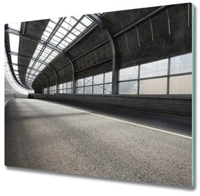 Skleněná krájecí deska Silnice v tunelu 60x52 cm