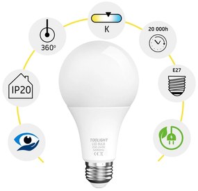 Toolight Toolight, LED žárovka E27, 15W, 1125lm, 3000K teplá, RSL029, OSW-20014