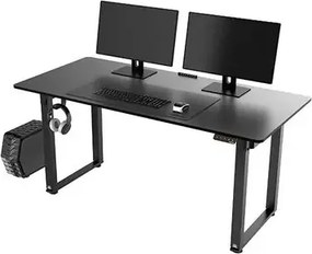 ULTRADESK Uplift černá / Herní stůl / 160 x 75 x 74 - 116 cm / nastavi