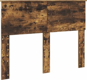 Rám postele s čelo Kouřový dub 120 x 190 cm Kompozitní dřevo 3408285