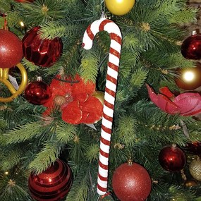Velká vánoční ozdoba berlička, 30 cm, plast, IP44 venkovní