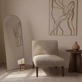 Velké stojací zrcadlo FRAM zlaté, 150 x 50 cm