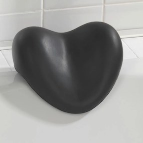 Černá opěrná podložka do vany Wenko Bath Pillow Black, 25 x 11 cm