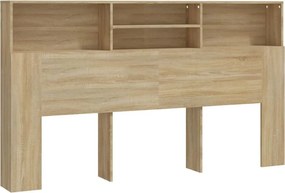 vidaXL Čelo postele s úložným prostorem 180 x 19 x 103,5 cm [811884] Barva: dub sonoma