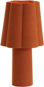 Stolní lampa v cihlové barvě s textilním stínidlem (výška 50 cm) Musaby – Light &amp; Living