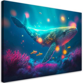 Gario Obraz na plátně Magická velryba Rozměry: 60 x 40 cm