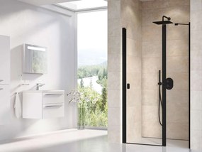 Ravak Chrome - Sprchové dveře CSD2-110, 110x195 cm, černá/čiré sklo 0QVDC300Z1