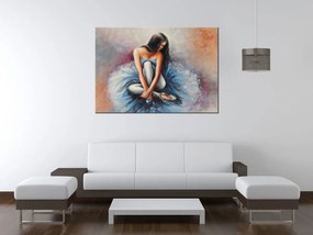 Gario Ručně malovaný obraz Tmavovlasá baletka Rozměry: 70 x 100 cm