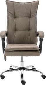 Masážní kancelářská židle taupe textil 20370