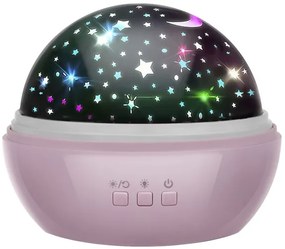 Izoxis Noční lampa s projektorem - růžová LP16859