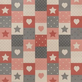 Weihai Haima Dahua Carpet DĚTSKÝ METRÁŽOVÝ KOBEREC SPARK P452BG/S025 růžovošedý dětský motiv BARVA: Vícebarevný, ŠÍŘKA: 4 m