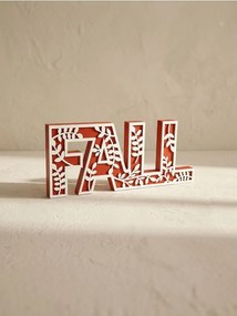 Sinsay - Stojící dekorace ve tvaru nápisu Fall - oranžová