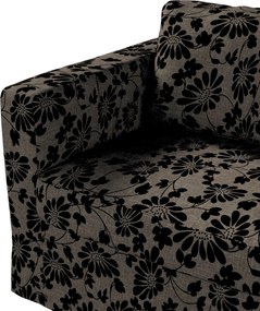 Potah na pohovku IKEA  Karlstad 2-místná , nerozkládací, dlouhý barva hnědá látka pletený vzor, vzorované
