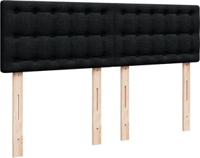 Box spring postel s matrací černá 140 x 190 cm textil 3288199