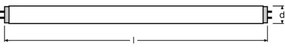 Zářivková trubice OSRAM LUMILUX L 36W/830 T8 G13 teplá bílá 3000K