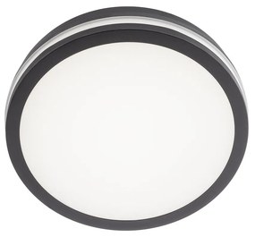Redo group Redo Isola SMART, kulaté stropní venkovní svítidlo LED 24W 3000/4000/6500K, ovládané aplikací, antracit, průměr 26cm, IP54