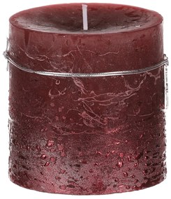 Svíčka vánoční,  vínová barva. 453g vosku SVW1292-VINOVA