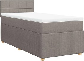 Box spring postel s matrací taupe 80x200 cm textil 3287287