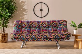 Atelier del Sofa 3-místná pohovka Misa Small Sofabed - Patchwork, Vícebarevná