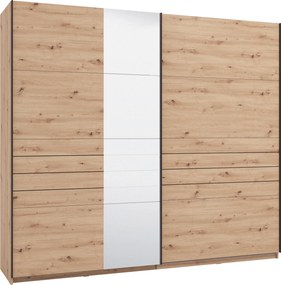 XXXLutz SKŘÍŇ S POSOUVACÍMI DVEŘMI, dub artisan, 245/217,5/61 cm Xora - Šatní skříně - 000834015305
