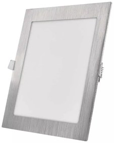 Emos lighting LED zápustný panel NEXXO, 22,5cm, 18W, CCT, čtvercový, černý/stříbrný Barva: Stříbrná