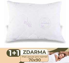 Polštář prošívaný antialergický Lavender EMI 1+1 ZDARMA: Polštář 70x50 cm