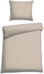 Florella Saténové povlečení Edel Satin Uni Beige Rozměr: 70x90 + 140x200 cm