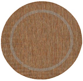 Koberce Breno Kusový koberec RELAX kruh 4311 Copper, Oranžová, Vícebarevné, 160 x 160 cm