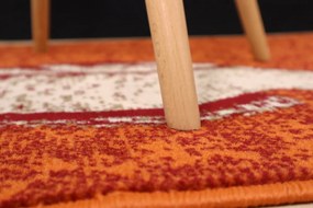 TRHÁK: Kusový koberec Kakadu orange, 80x120, oranžová, detská izba, Alfa Carpets