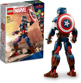 Lego stavebnice lego marvel 76258 sestavitelná figurka: captain america