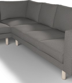Potah na pohovku IKEA Norsborg rohová 5-místná barva šedá látka pletený vzor