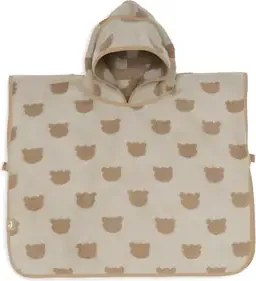 Jollein Jacquard Teddy Bear / Osuška pončo / froté / 62×65 cm
