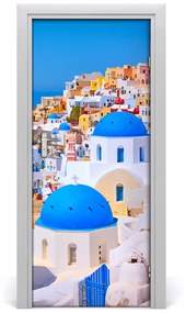 Fototapeta samolepící na dveře Město Santorini 75x205 cm