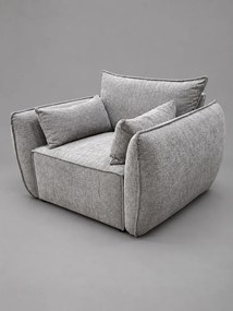 Světle šedé žinylkové křeslo Vanda - II. jakost – Mazzini Sofas