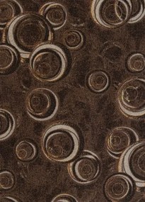 Koberce Breno Metrážový koberec DROPS 43, šíře role 500 cm, Hnědá, Vícebarevné