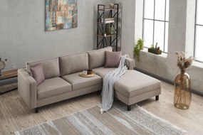 Hanah Home Pohovka KALE krémová pravý roh 825BLC2716